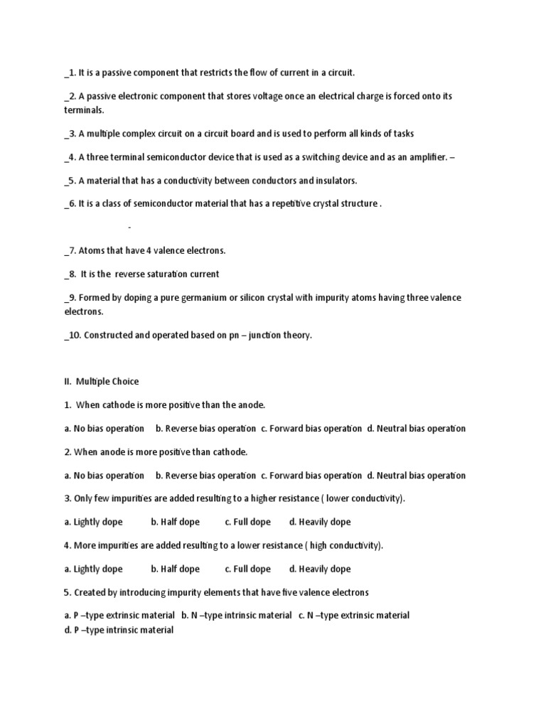 ELEctronics CIrcuits | PDF