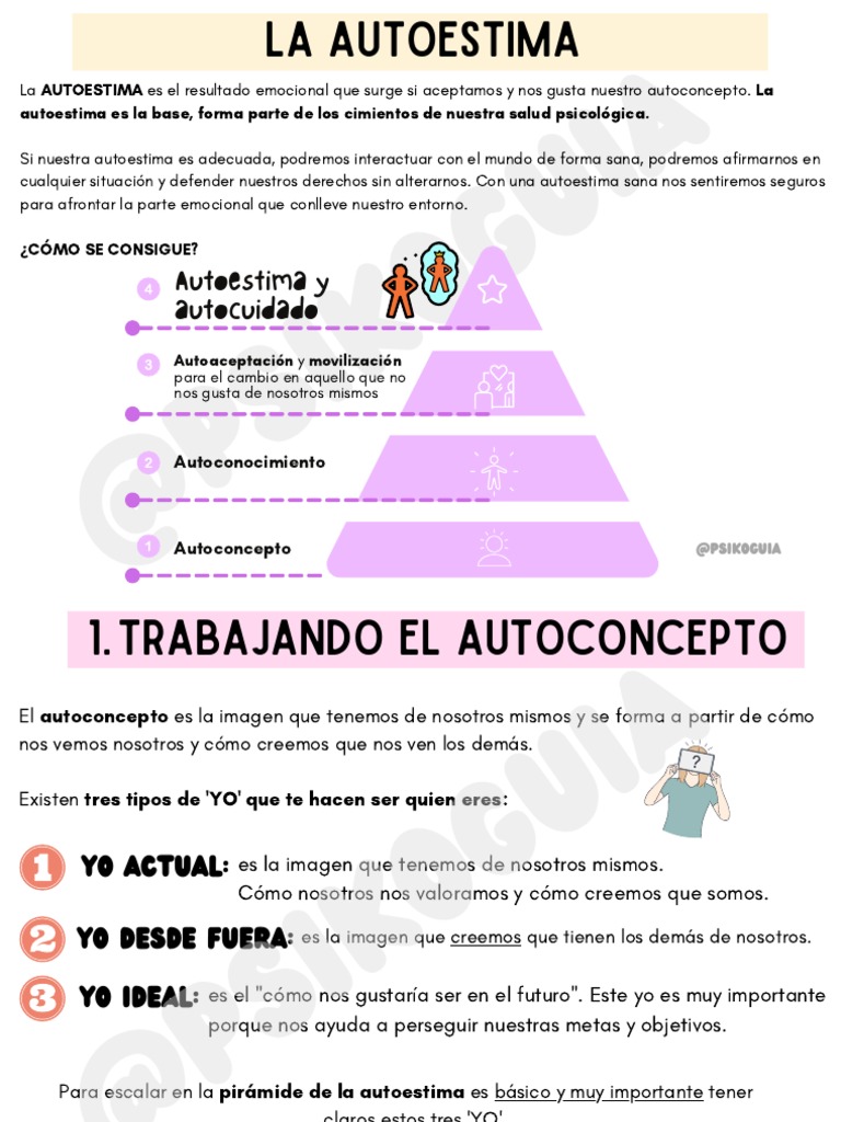 Mejora tu Autoestima y Autoconcepto | PDF | Autoestima | Sicología