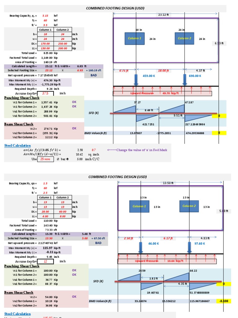 Structural Engineering Calculations | PDF | Inch | Continuum Mechanics