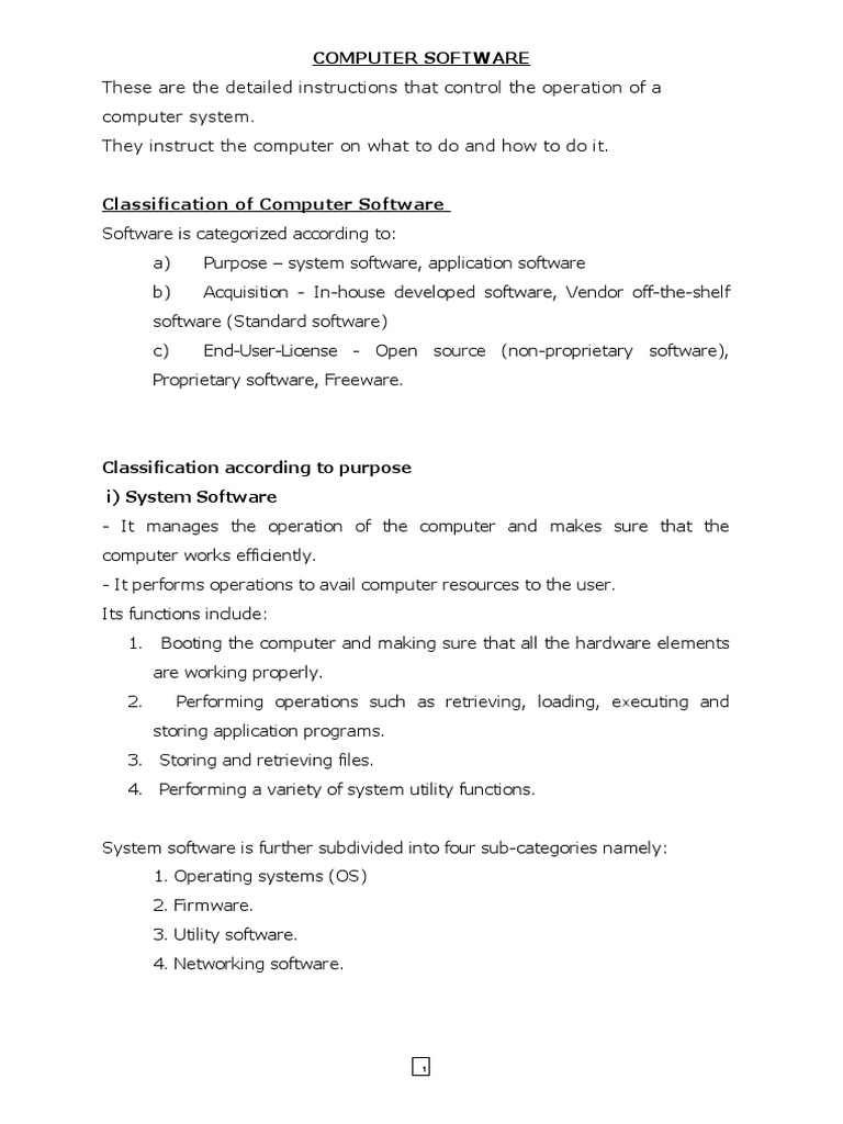 9 Computer Software Pdf Operating System Input Output