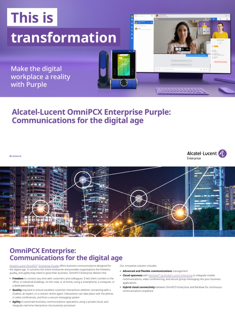 Omnipcx Enterprise Brochure en | PDF | Cloud Computing | Android (Operating System)