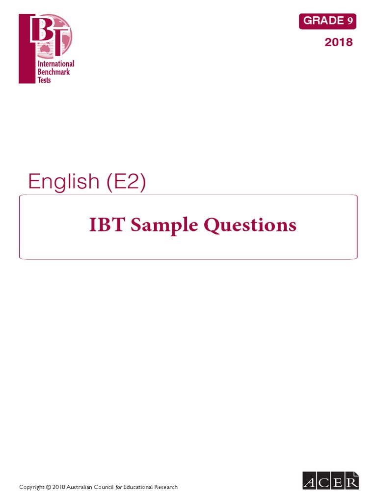 IBT Sample Test G9 (E2) English | PDF | Meteoroid | Stars