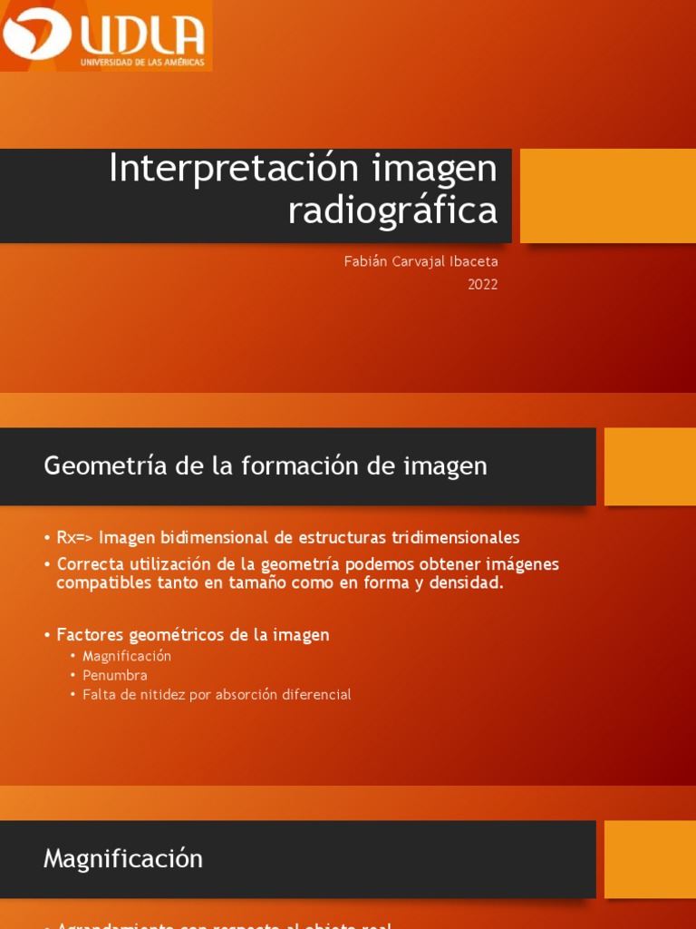 Interpretación Imagen Radiográfica | PDF