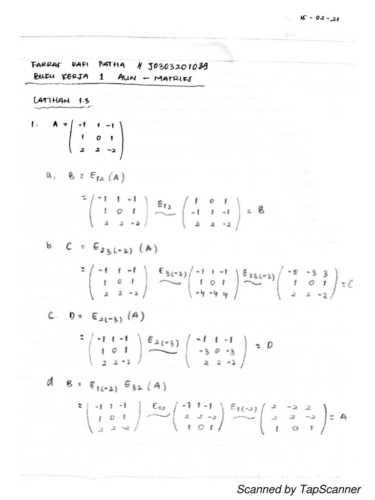 Buku Kerja Alin 1 | PDF