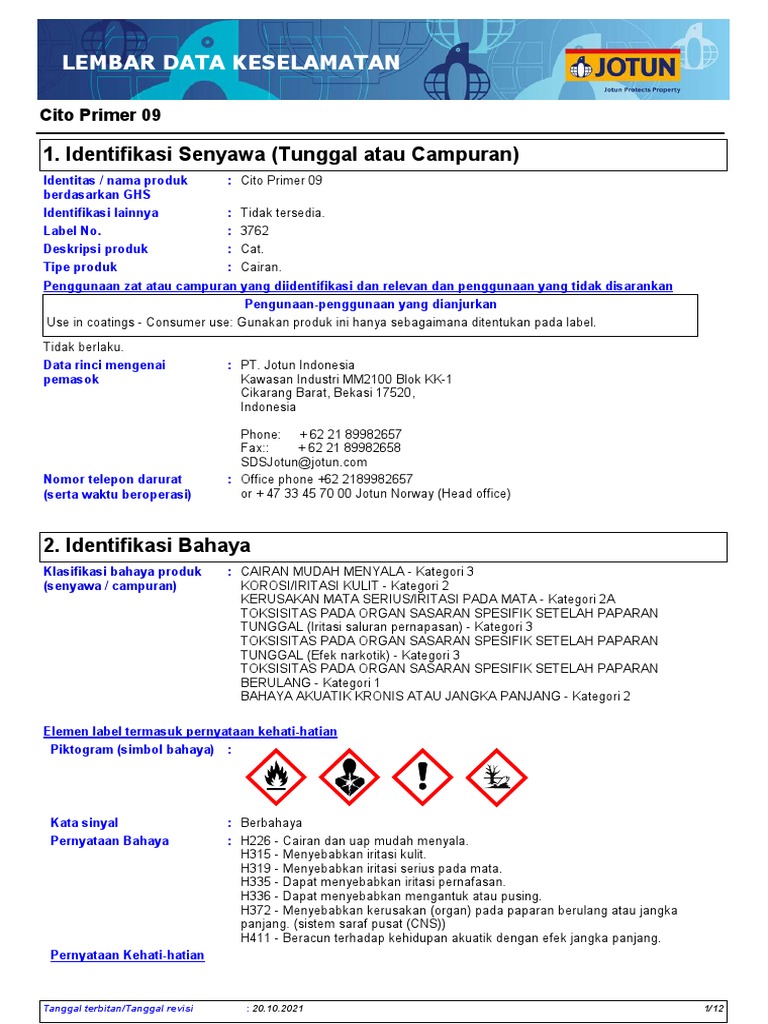 SDS 3762 Cito Primer 09 id-ID ID | PDF
