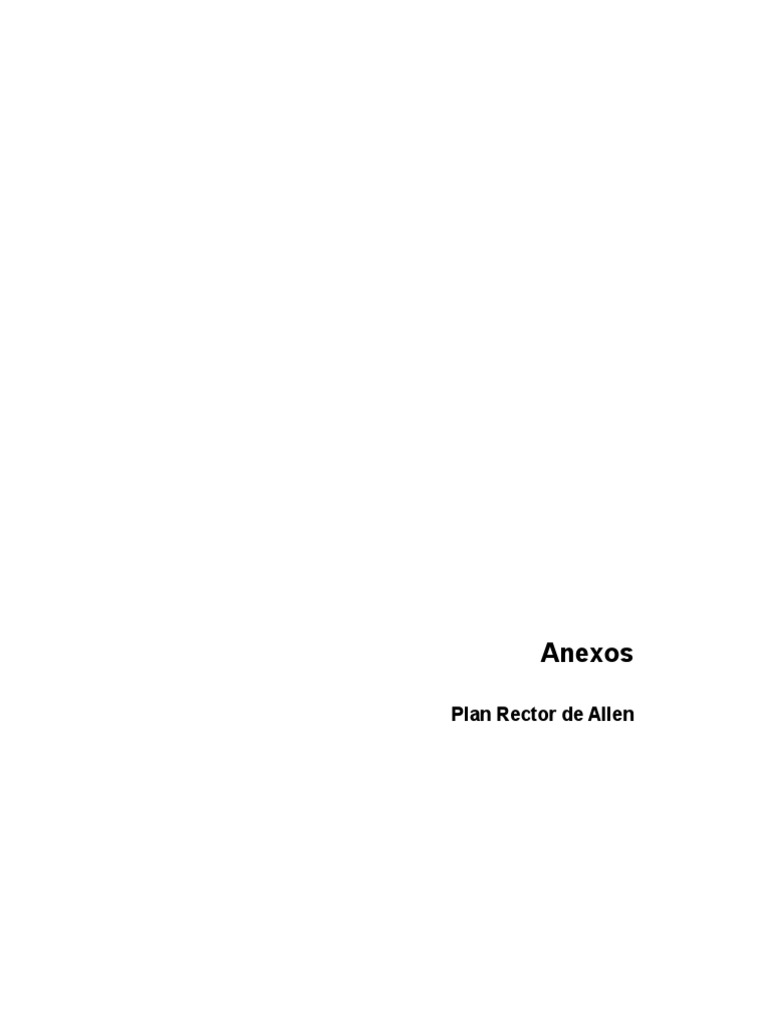 Plan Rector Allen | PDF | Transporte | Economias