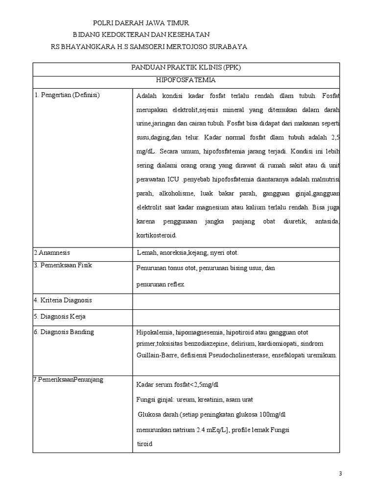 SKP 3.1 EP C - PPK Hipofosfatemia | PDF