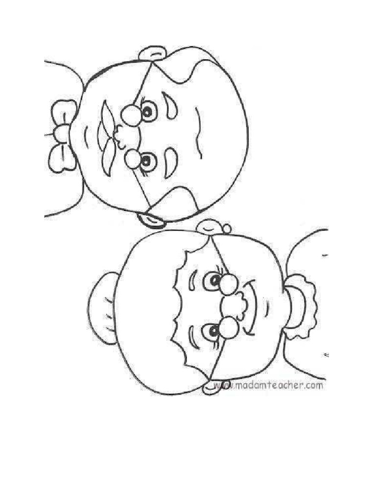 Bunicul Si Bunica-Imagine de Colorat | PDF