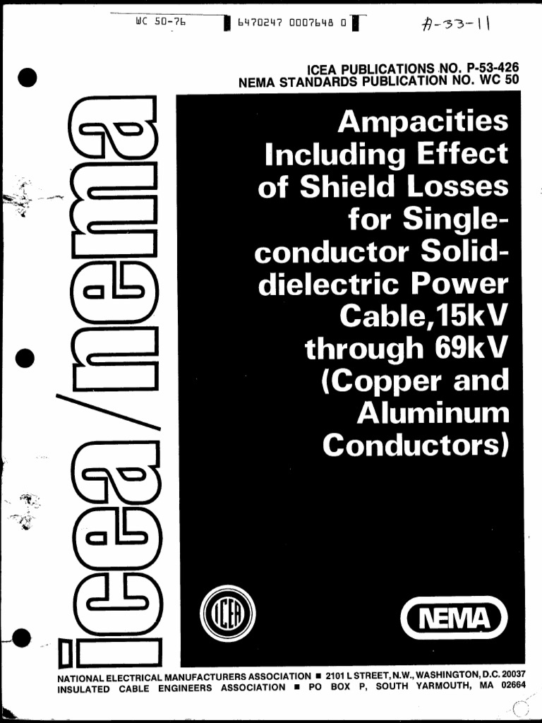 ICEA P 53 426a | PDF | Electrical Conductor | Insulator (Electricity)
