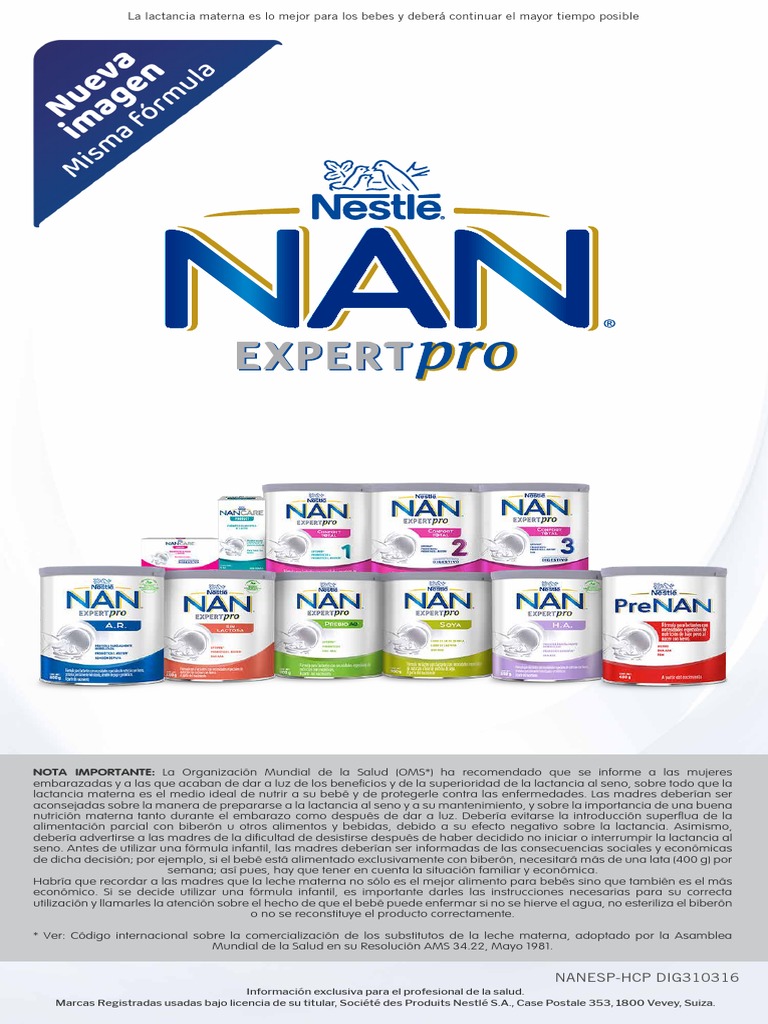 Nan Expert Pro - Vademecum 2021 | PDF | Leche | Amamantamiento