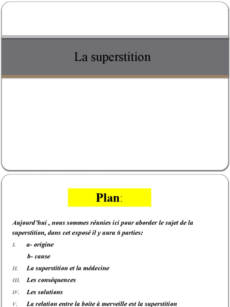 La Superstition | PDF | Superstitions