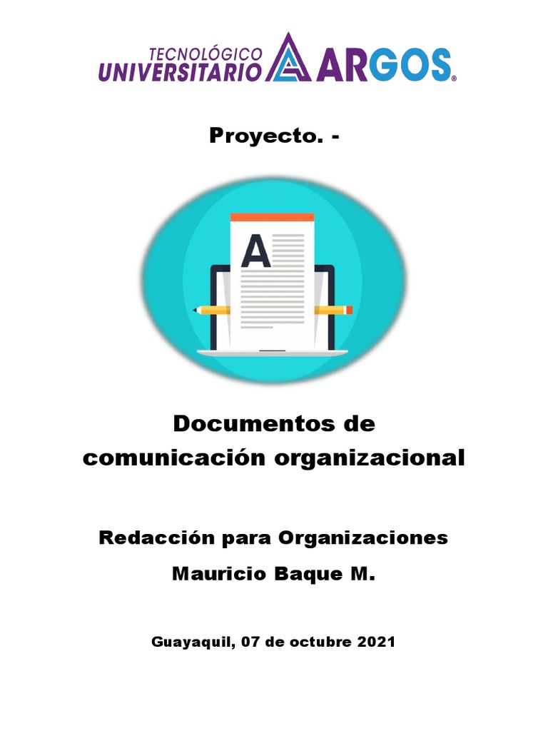 Documentos de Comunicación Organizacional | PDF | Comunicación