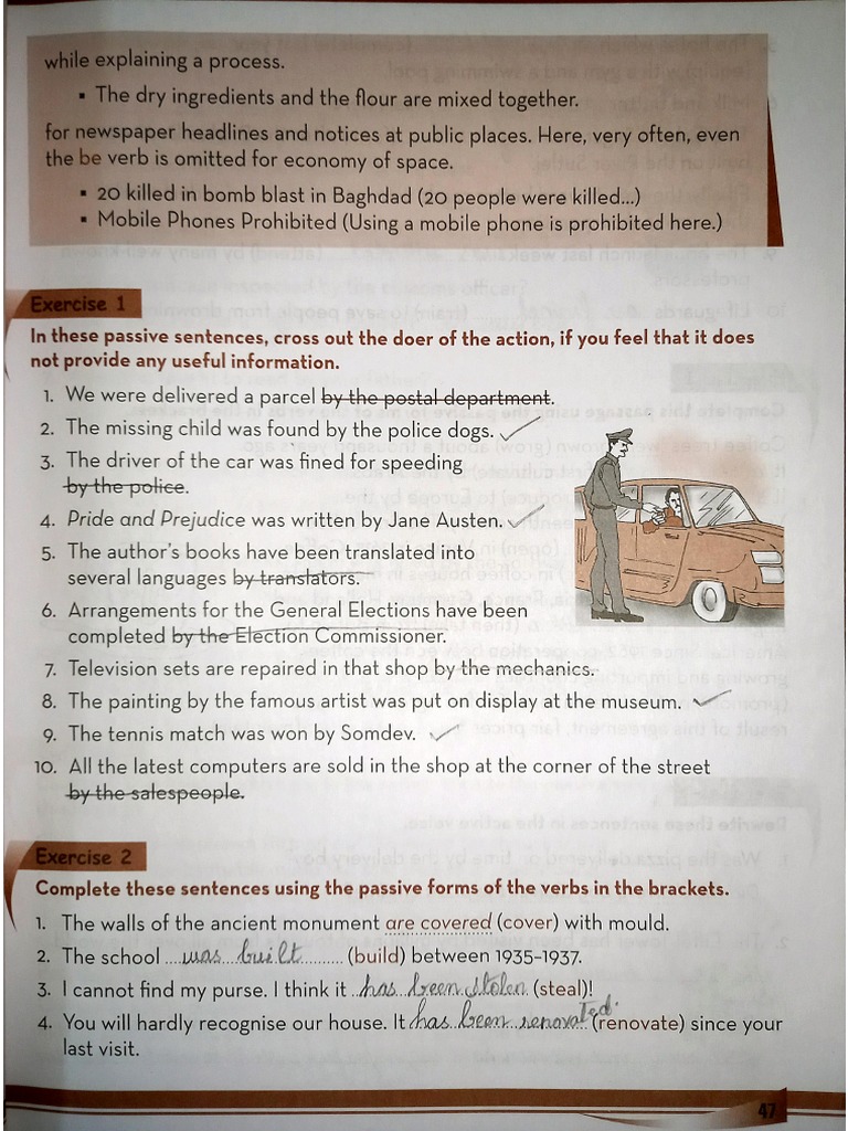 STD 7 Lesson 9 Active and Passive Voice | PDF