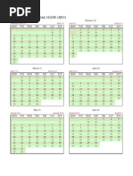Aramco Operational Calendar 2025 | PDF | Semitic Words And Phrases