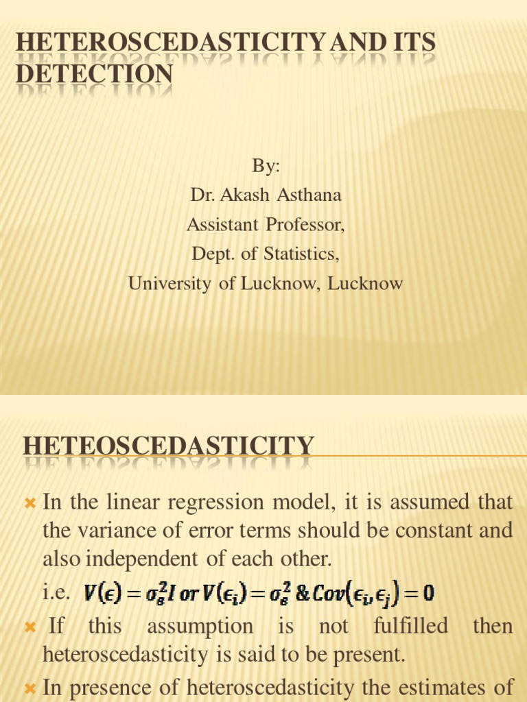 202003271457478511akash Heteroscedasticity | PDF | Errors And Residuals | Regression Analysis