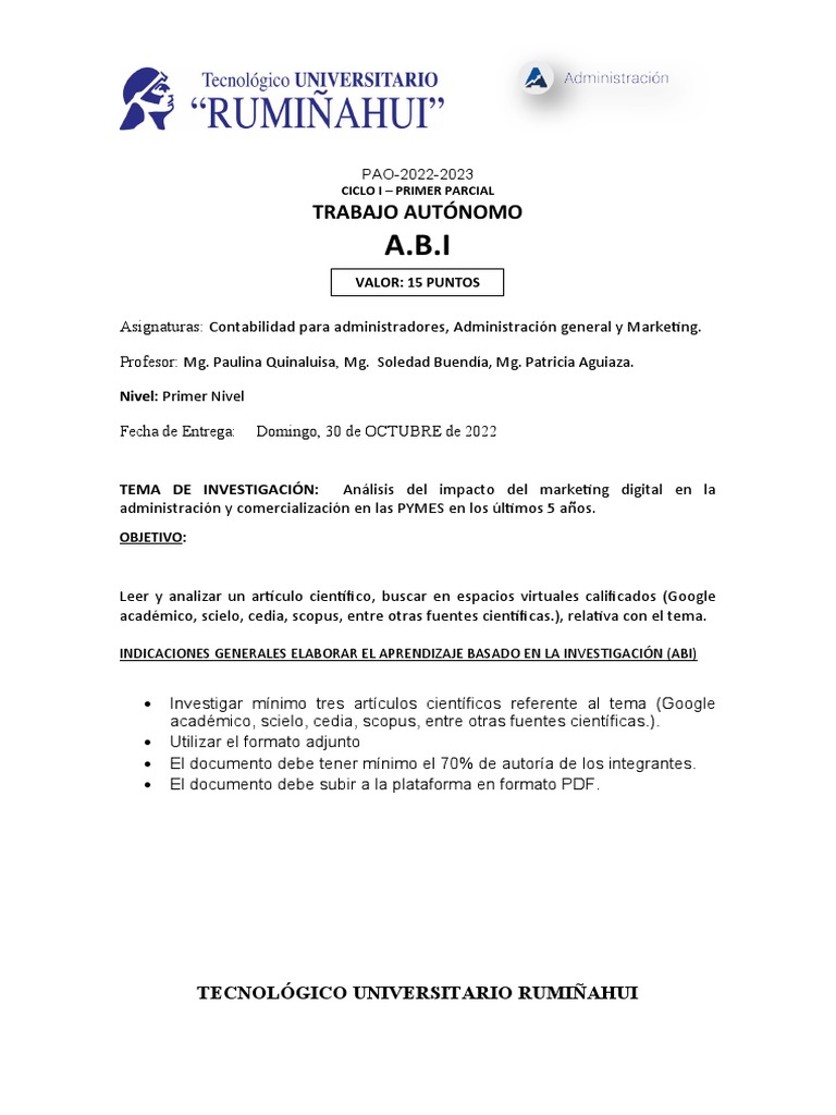 Abi Conta Mark Admi | PDF