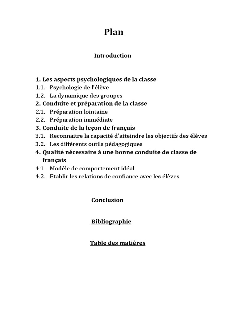 Gestion efficace de la classe de français | PDF | Pédagogie | Apprentissage