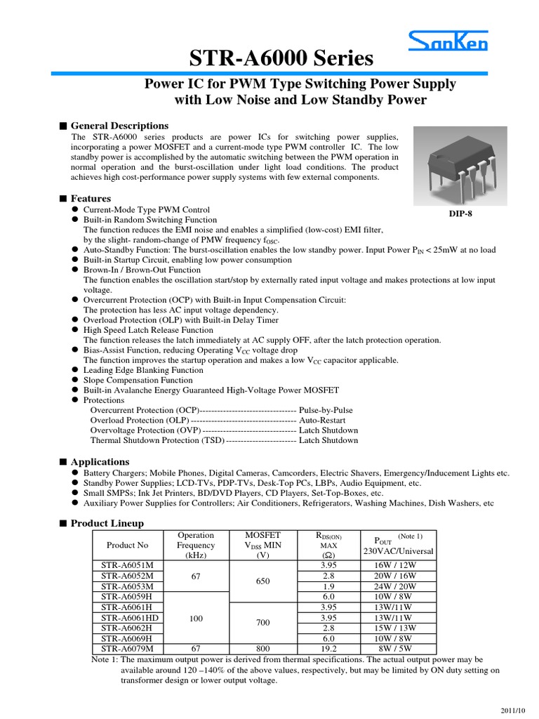 STR 6XXX Series | Download Free PDF | Power Supply | Physical Quantities