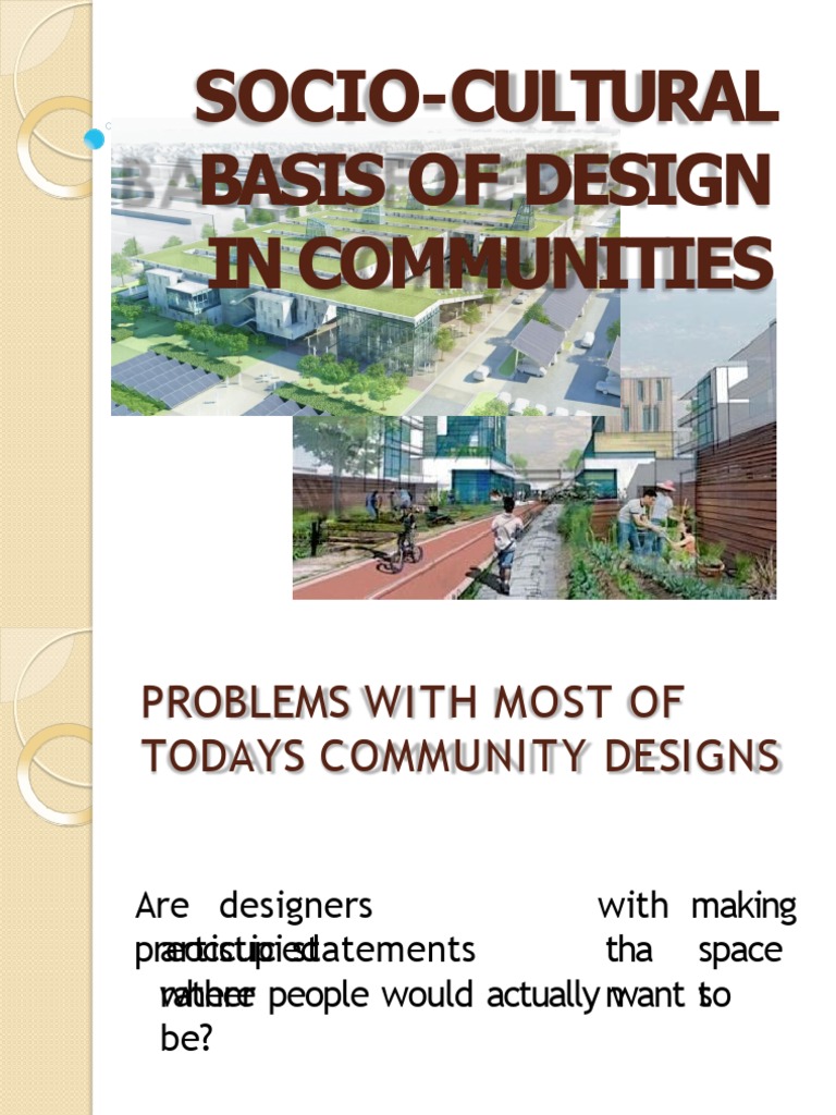 Socio Cultural Basis of Design in Communities | PDF | Anthropology | Design