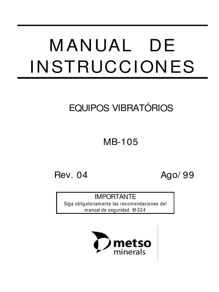 Manual de Instrucciones Alimentador Grizzly MB-105 | PDF | Rodamiento ...