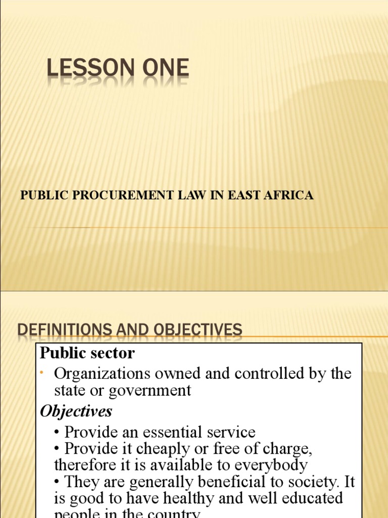 Public Procurement Dynamics in East Africa | PDF | Procurement ...