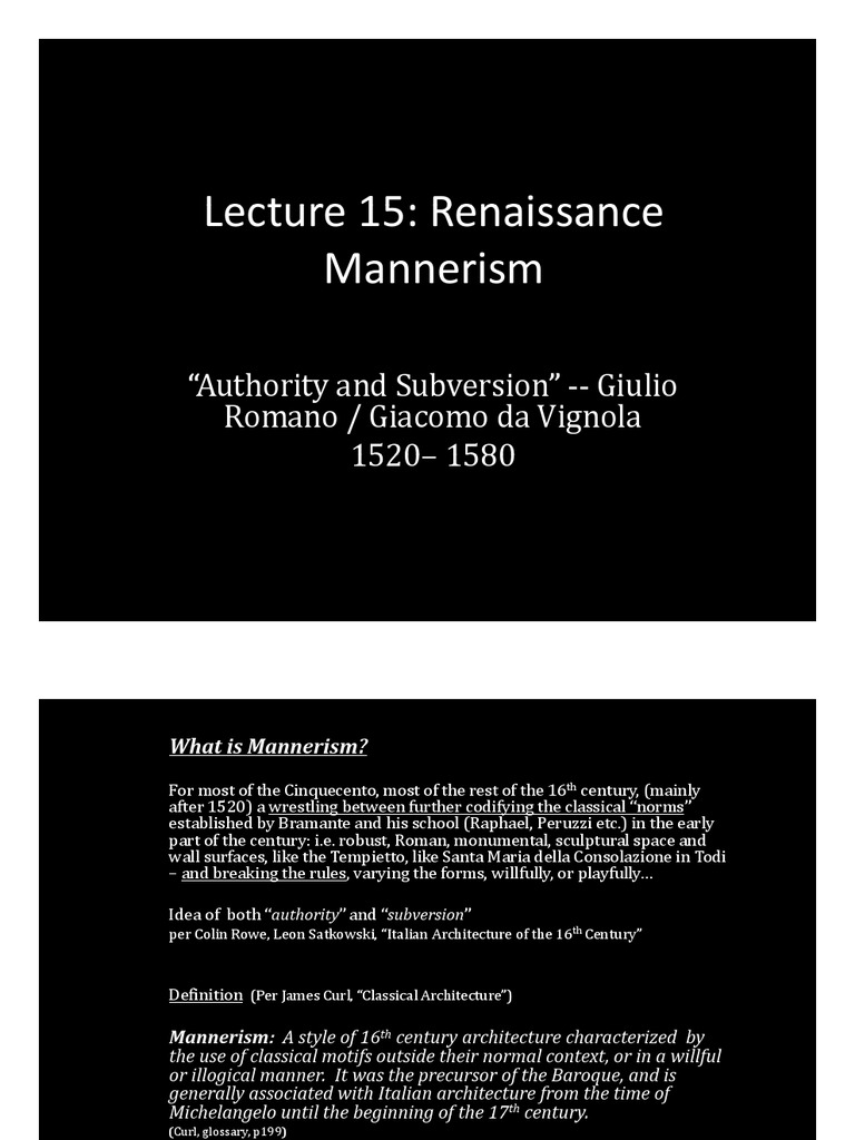 Renaissance & Mannerism | PDF | Raphael | Style
