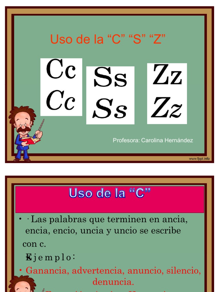 Uso de La C, S Z | PDF