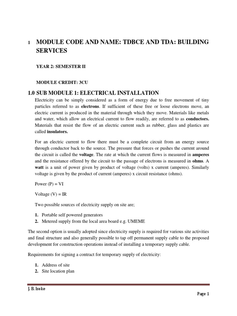 Building Services Book 2 | PDF | Electric Power Distribution ...
