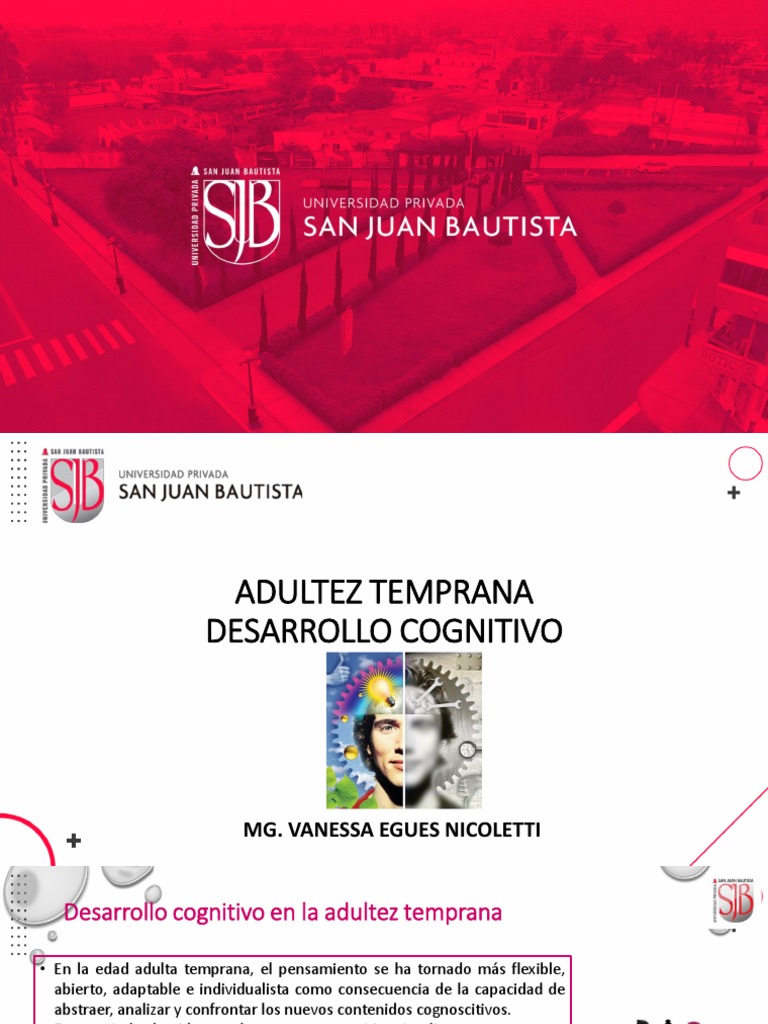 Clase 7 Adultez Temprana y Desarrollo Cognitivo | PDF | Adultos | Pensamiento