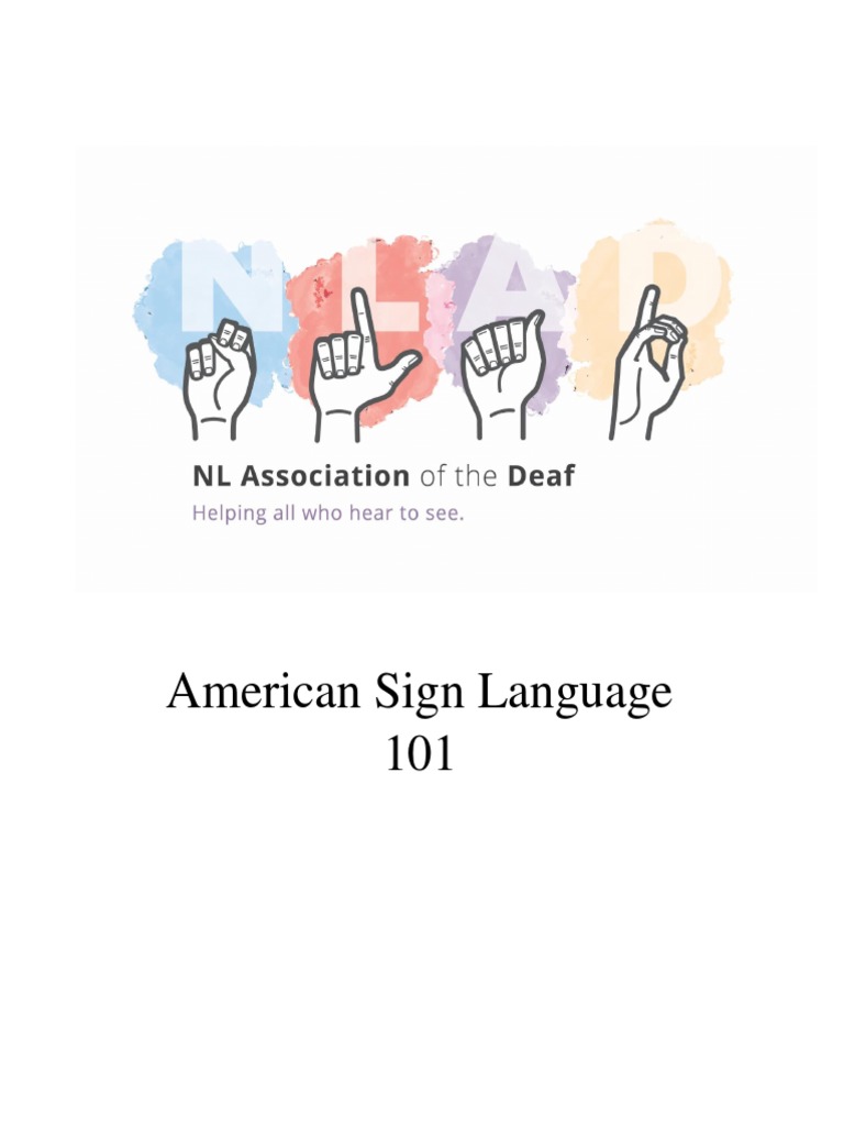 American Sign Language 101 Author Memorial University of Newfoundland ...