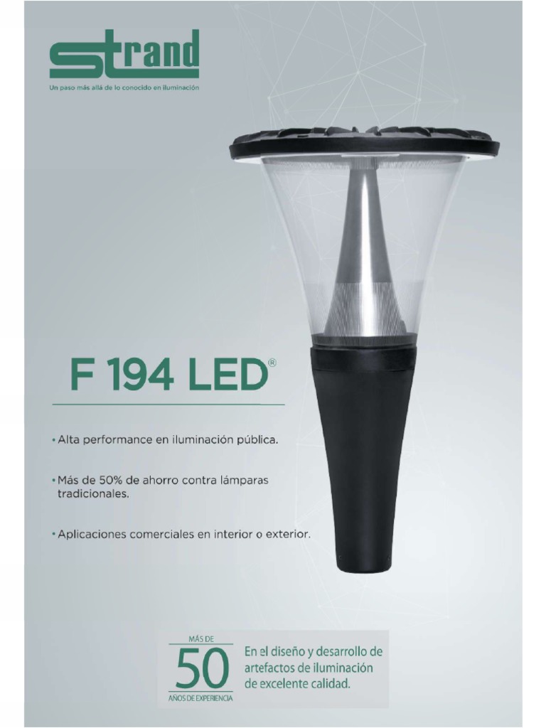 Descripción técnica detallada de una luminaria LED para alumbrado ...