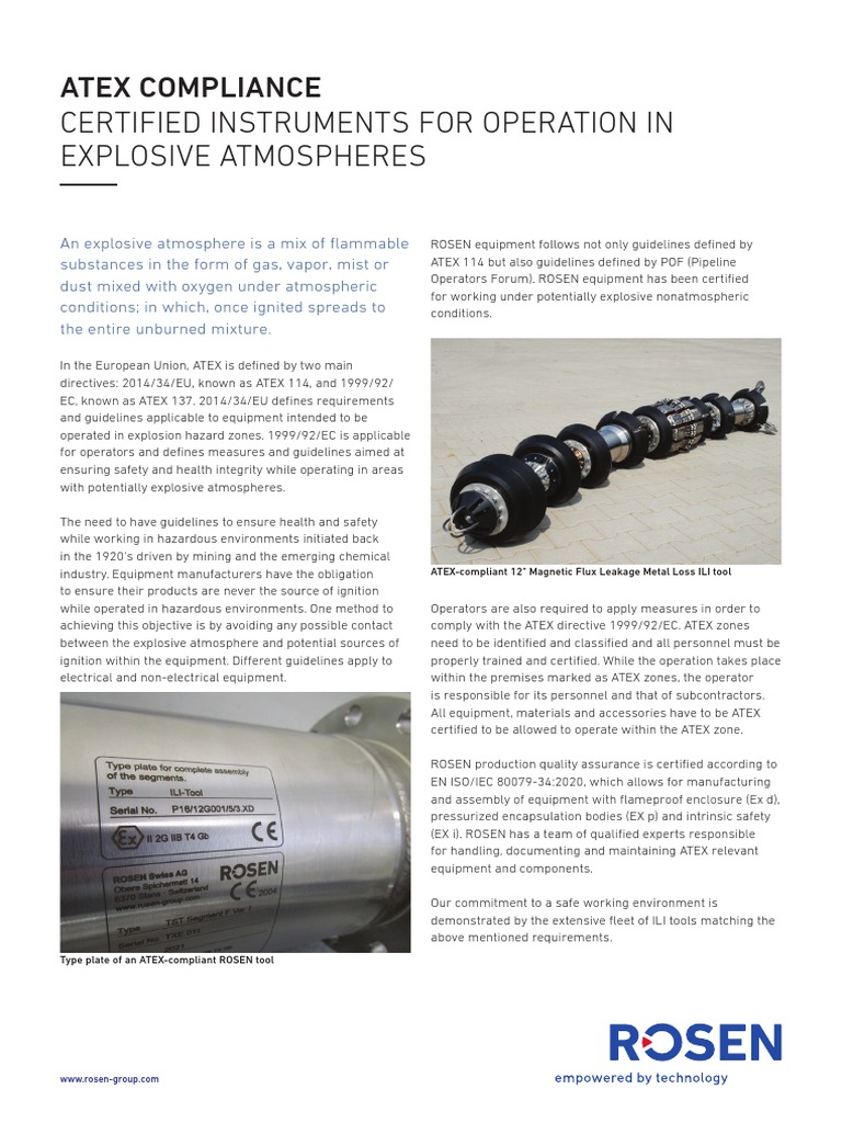 ATEX Compliance | PDF | Safety | Chemistry