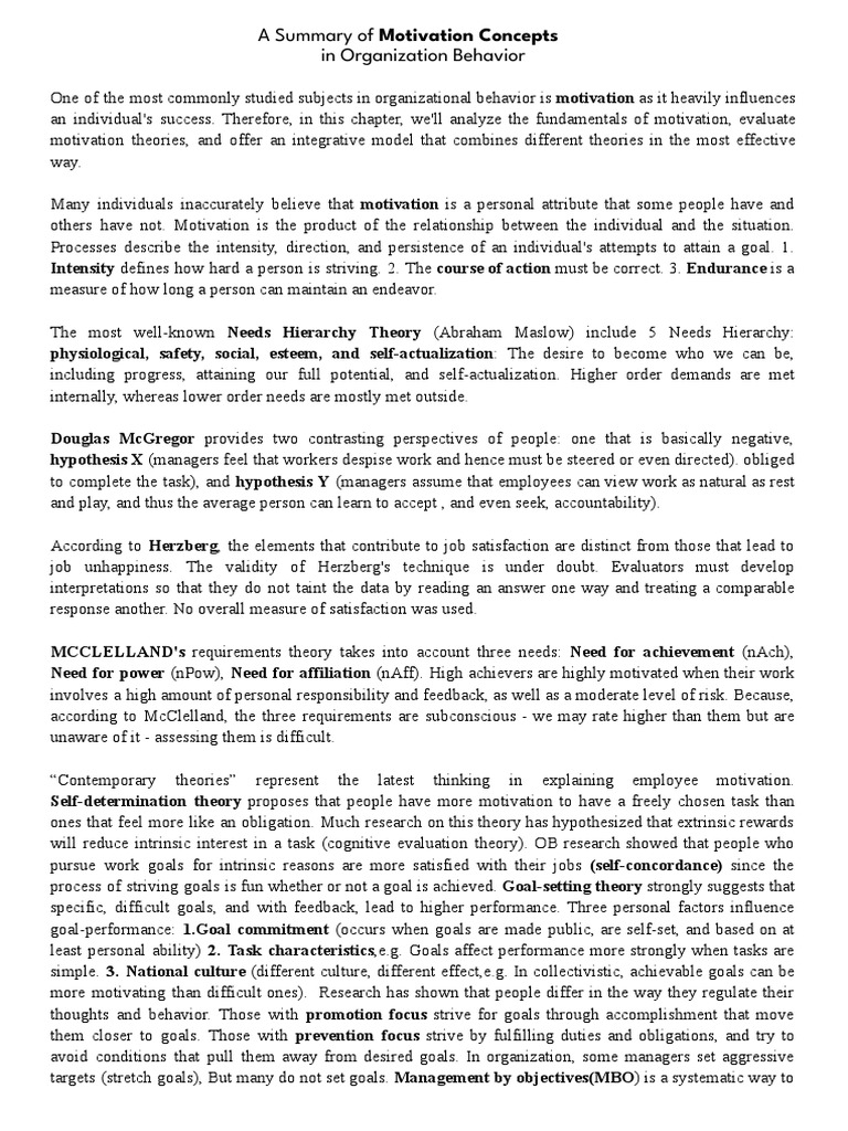 Group 7 - SUMMARY CHAPTER 7 - Organizational Behavior | PDF ...