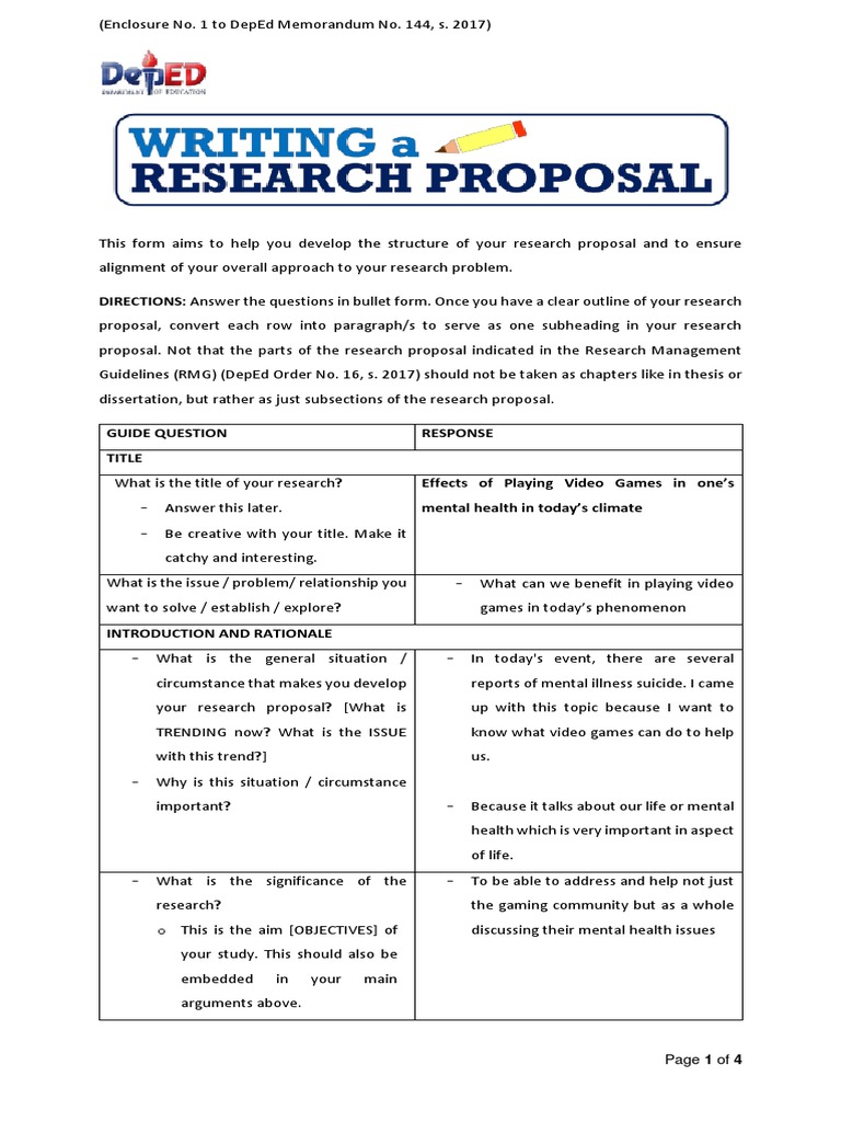 Research Proposal | PDF | Sampling (Statistics) | Survey Methodology