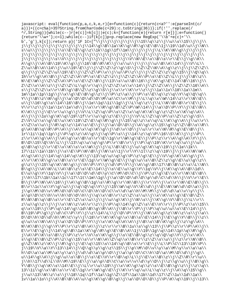 JavaScript Obfuscation Guide | PDF | Computer Programming | Software ...