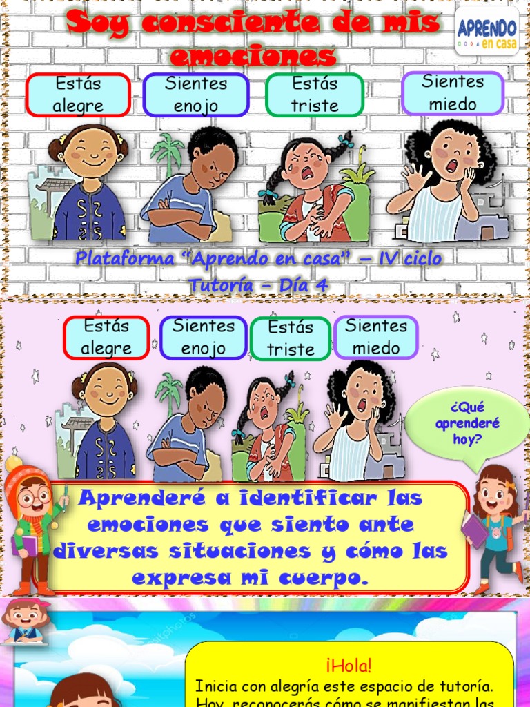 Reconociendo Mis Emociones y Cuerpo | PDF | Las emociones | Temor