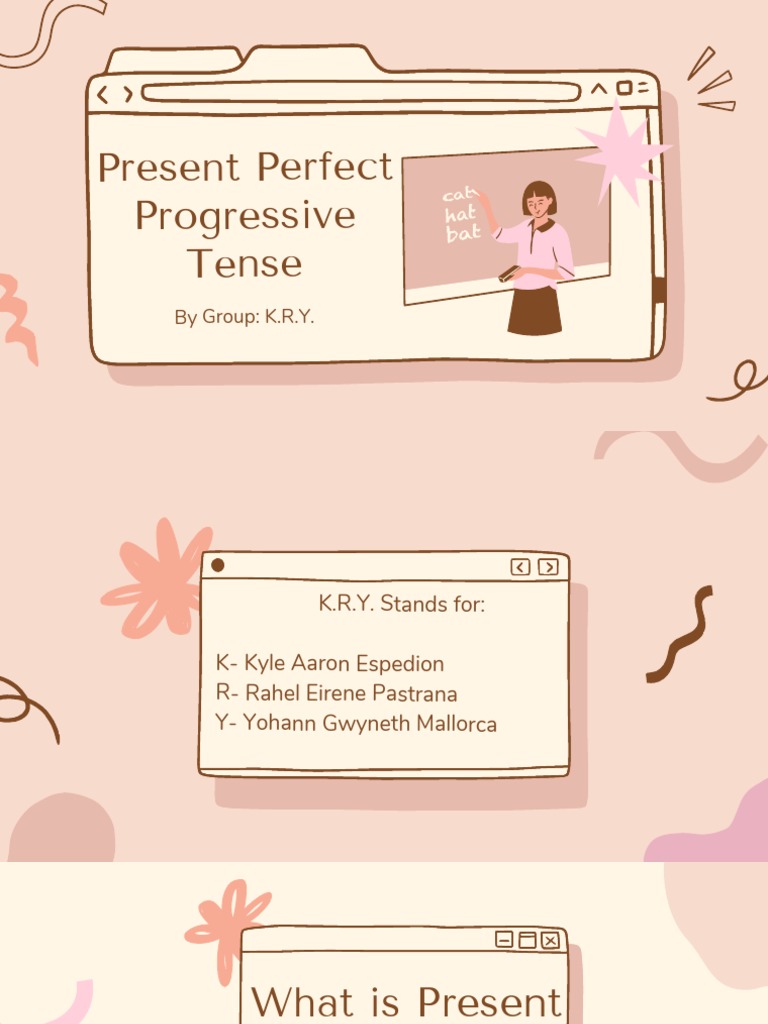 Present Perfect Progressive Tense | PDF | Grammatical Tense | Language ...