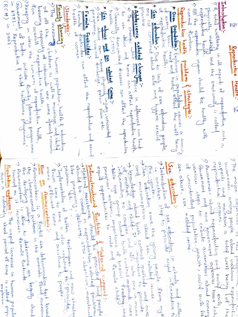 Reproductive Health Pdf Health Sciences Sex