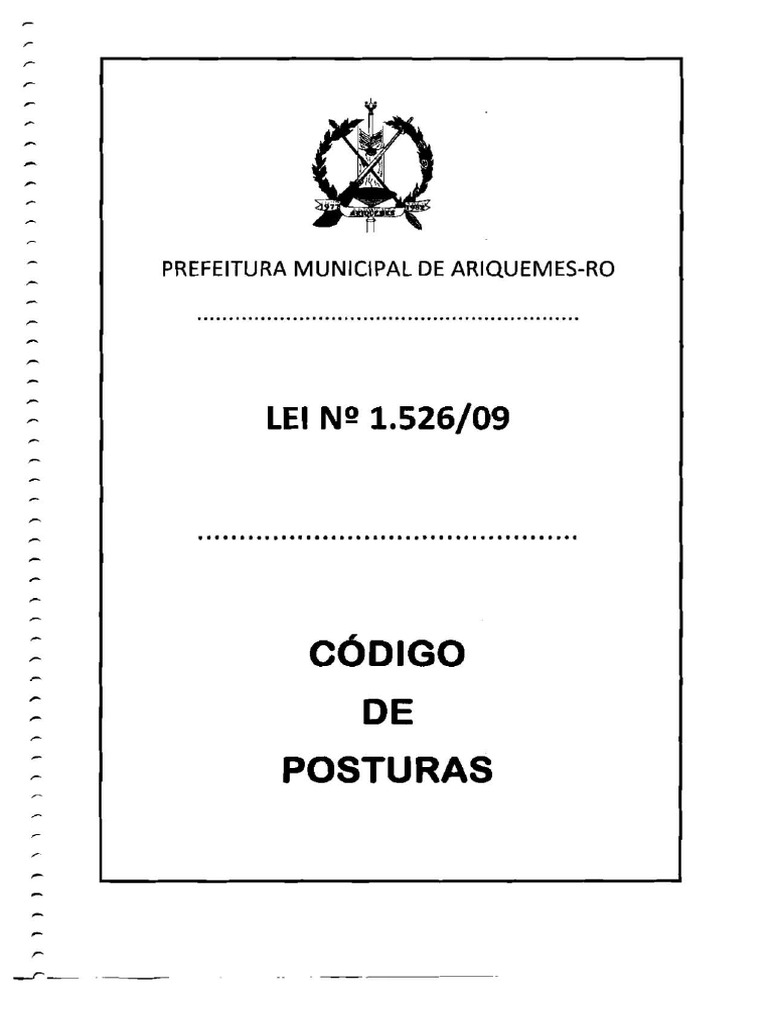 ARIQUEMES - L1526 - Código de Posturas | PDF | Tráfego