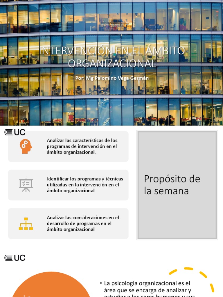 Intervención en Psicología Organizacional | PDF | Psicología industrial ...