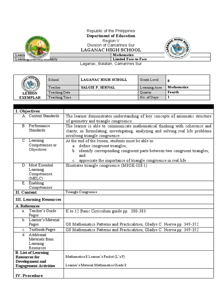 DLL For Co2 2021-2022 | PDF | Triangle | Behavior Modification