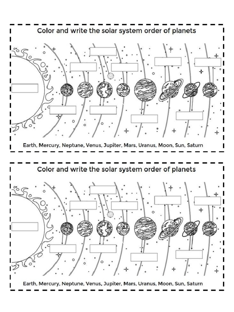 Solar System Worksheet | PDF