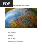 Social Studies Sba KD | PDF | Crimes | Crime & Violence