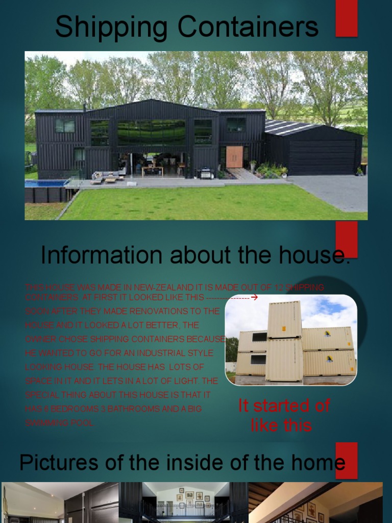 12 Shipping Container Home With 6 Bedrooms | PDF