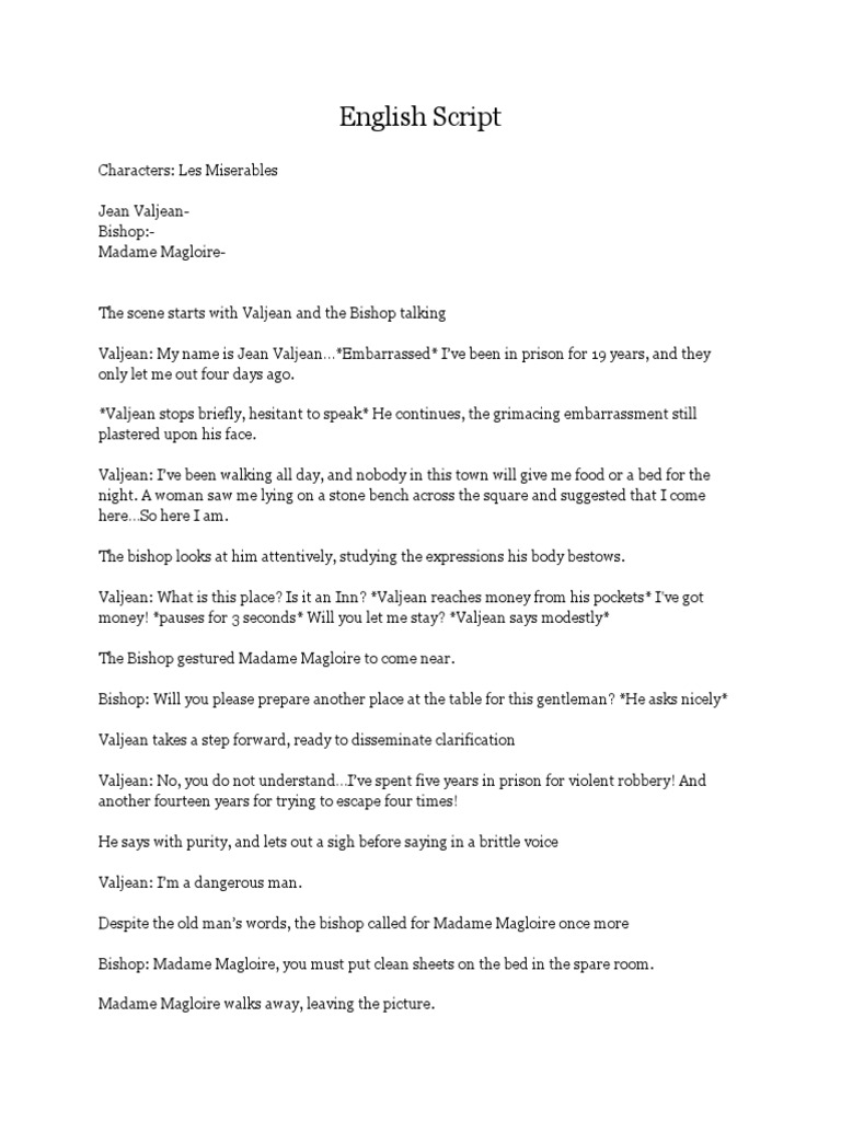 English Script | PDF