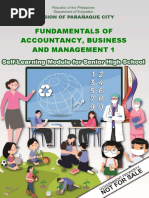 Abm Fabm1 Module1 | PDF | Bookkeeping | Accounting