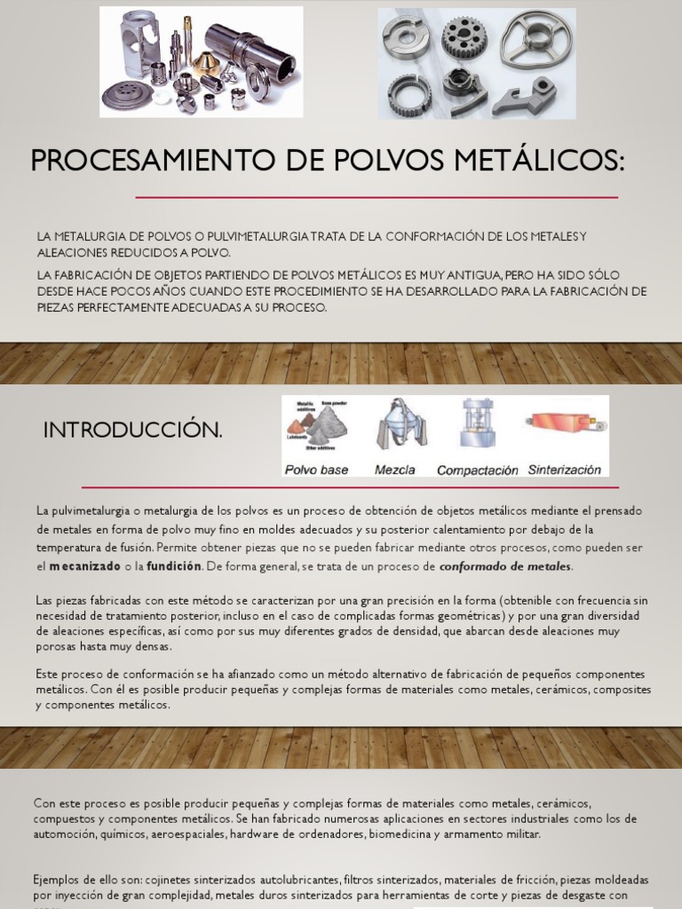 Metalurgia de Polvos: Procesos y Aplicaciones | PDF | Metalurgia | Rieles