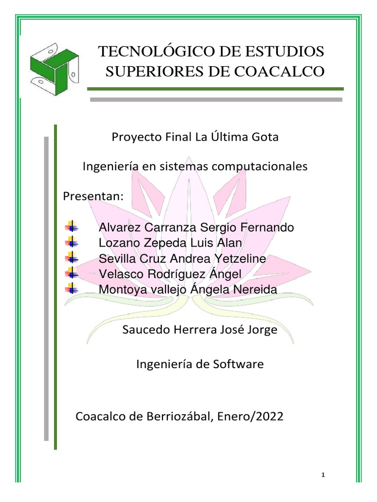 Proyecto Final Software | PDF | HTML | Java (lenguaje de programación)