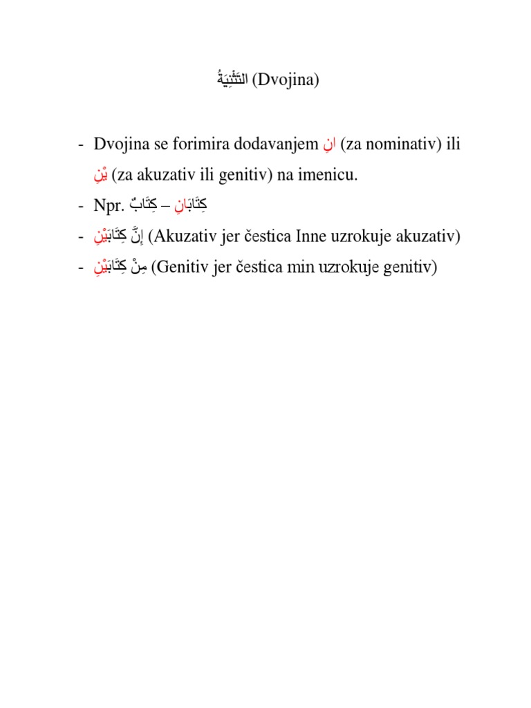 Dvojina i Pravilna Množina | PDF
