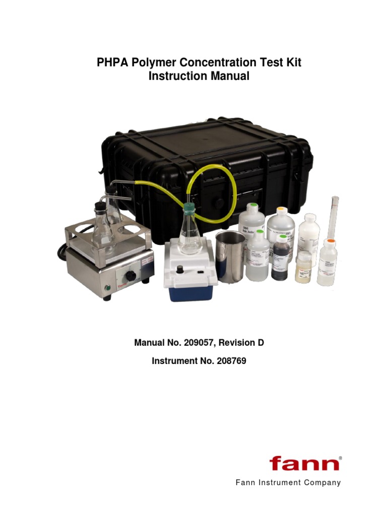 PHPA Polymer Concentration | PDF | Titration | Chemistry